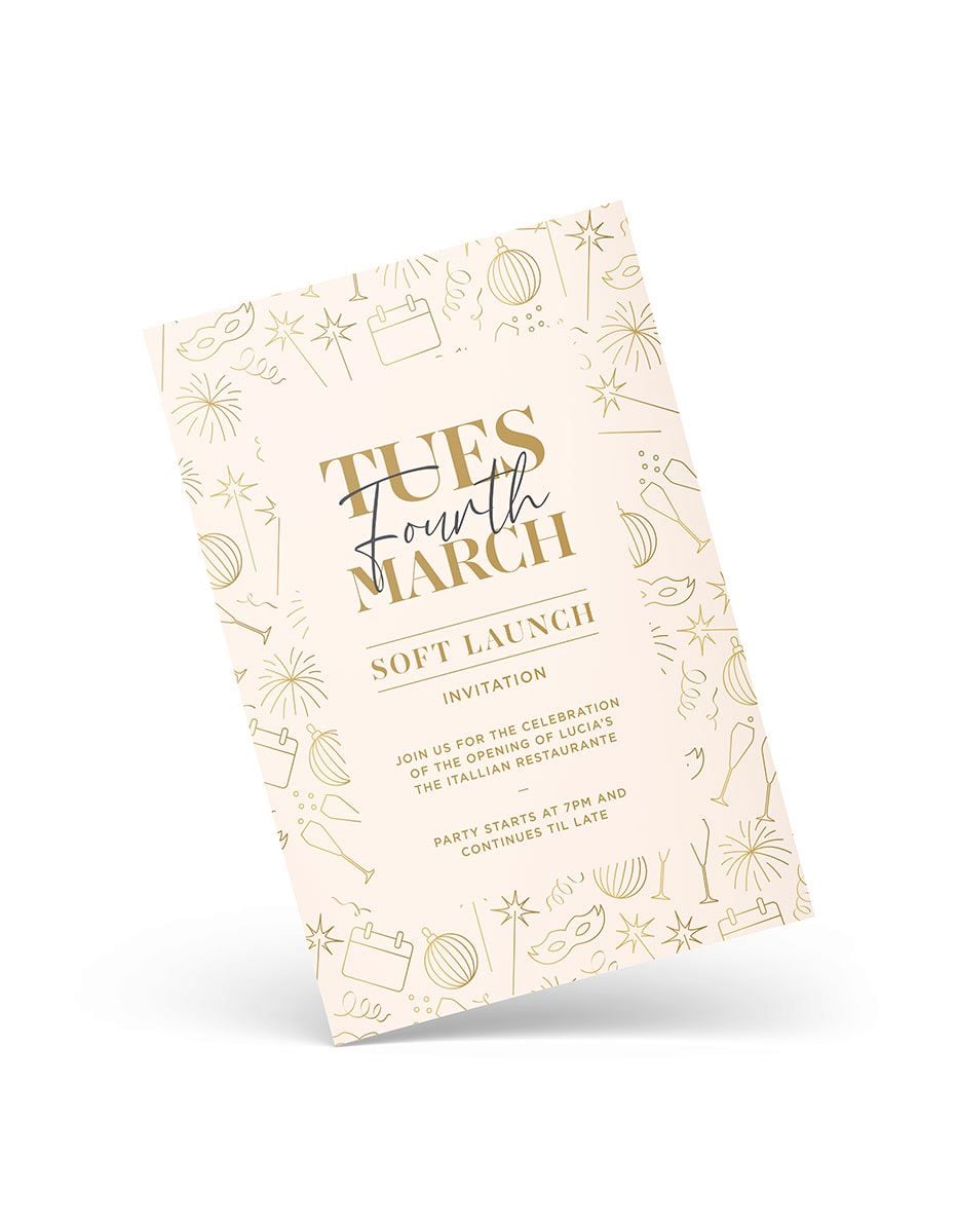 Soft Opening Invitation Printing – Aura Print