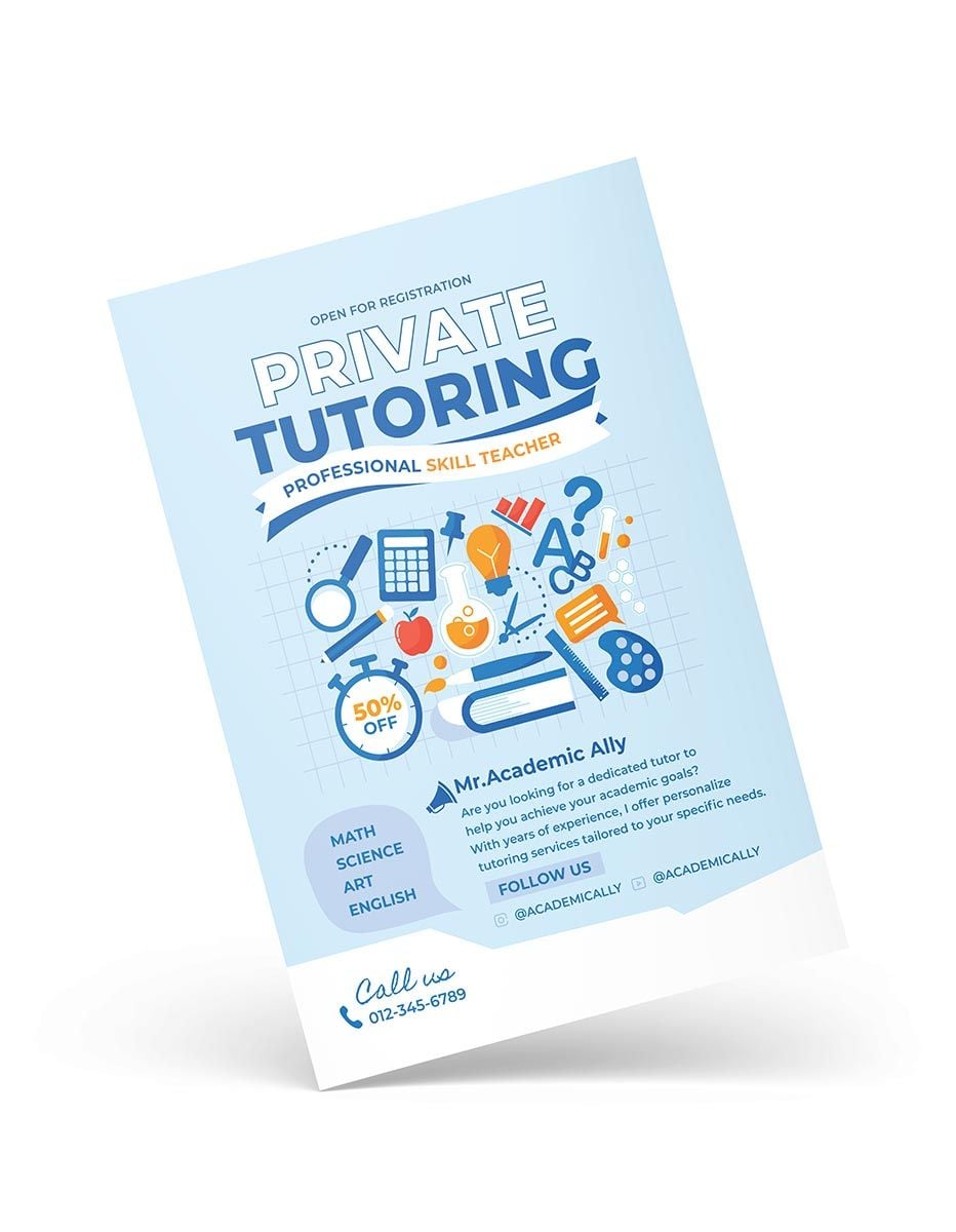 Tutoring Flyers and Leaflets | Easy Online Ordering